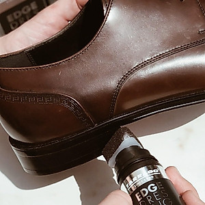 Tarrago Edge Dressing Shoe Dye - 35 ml Sole & Heel Edge Dressing, Repairs & Color Coat Leather Shoes Edges - Rubber & Leather Shoe Sole Edge & Heel Polish for Boots & Footwear - Black #18