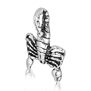 WithLoveSilver 925 Sterling Silver Zodiac Horoscope Scorpio Sign The Scorpion (24Oct–22Nov) Pendant