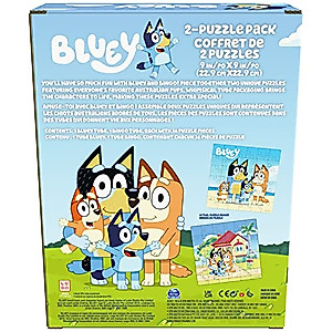 Bluey, 36 Piece Jigsaw Puzzle Two Pack Toy Gift Set with Easy to Store Tube Packaging, for Kids Aged 3 and up