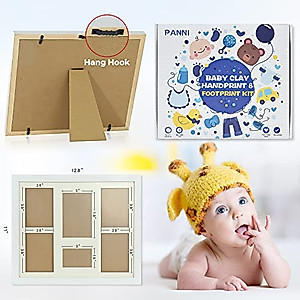 Baby Handprint Footprint Makers Keepsake Kit - Personalized Clay Baby Hand and Foot Print Keepsake Baby Gift for Newborn, Boy, Girl - Baby Photo Farm Print Kit, Baby Registry Keepsake Gift