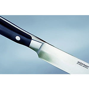 Wusthof CLASSIC IKON Precision Forged High-Carbon StainlessSteel German Made, 4 Piece Steak Knife Set Full-Tang Handle with Half Bolster