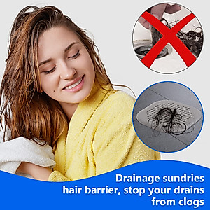 Oruola 2pcs Flat Shower Drain Hair Catcher,Square Shower Drain Hair Catcher,5.5In Silicone Hair Catchers for Shower Drain with Suction Cup Easy to Install Suit for Bathroom Bathtub Kitchen Black Grey