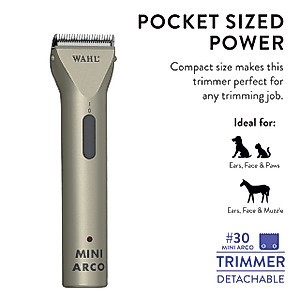 Wahl Professional Animal MiniArco Corded/Cordless Pet, Dog, Cat, and Horse Trimmer Kit