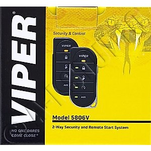 Viper 5806V 2-way Security System w/Remote (Renewed)