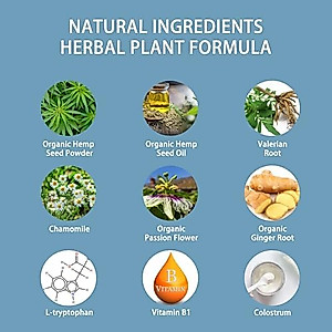 Calming Chews for Dogs Treats, Hemp Calming Dog Anxiety Relief Natural Ingredients, Helps with Dog Anxiety, Stress Relief, Separation, Barking, Thunderstorms