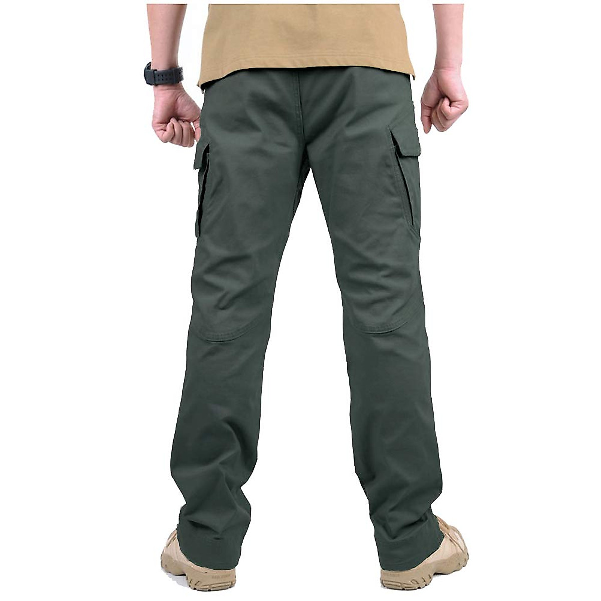 CARWORNIC Gear Men's Tactical Military Pants Lightweight Outdoor Work Hiking Combat Cargo Trousers with Multi Pocket