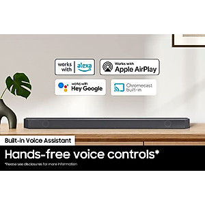 SAMSUNG HW-Q800B/ZA 5.1.2ch Soundbar w/ Wireless Dolby Atmos, DTS:X, Q Symphony, SpaceFit Sound, Built In Voice Assistant, AirPlay 2, Game Pro Mode, Tap Sound, 2022