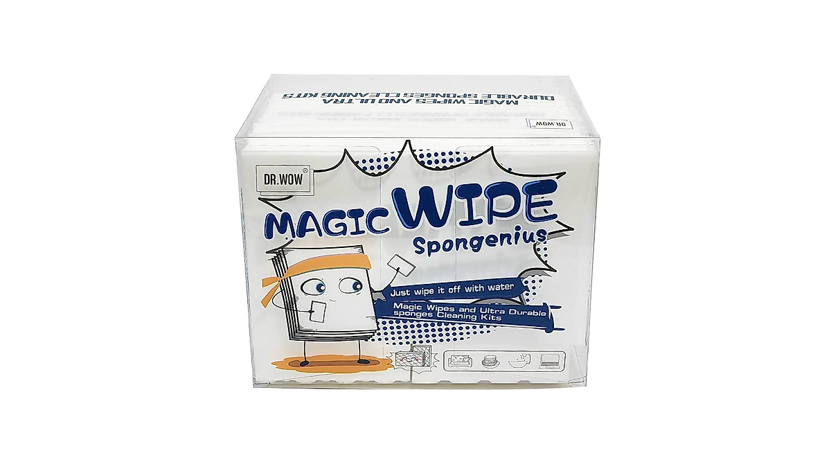 Dr.WOW Magic Wipe Spongenius Kit - Powerful & Eco-Friendly