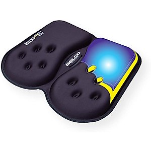 GSeat Ultra Orthopedic Gel and Foam Seat Cushion (Black) – for Coccyx, Back, Tailbone, Prostate, Postnatal, and Sciatica Pain/Discomfort – Office, Car, Chair, Travel