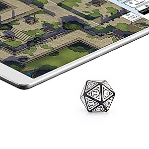 GoDice D20 Connected – The World’s First Connected Polyhedral Dice for Online RPG Play. Connects to Roll20, Foundry VTT, and Discord Platforms. Physical Die, Real-Time Calculations. Cool Tech Inside