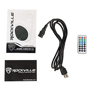 Rockville RPG8BT V2 8" Powered 400W DJ PA Speaker Bluetooth/Wireless/Remote/EQ, Black