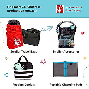 J.L. Childress Ultimate Backpack Premium Padded Car Seat Travel Bag - Large, High Quality, Durable, Secure, Universal Airport Gate Check Bag, Black