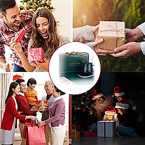 Coffee Mug Warmer with (Ceramic) Cup (USB Cable) & Cup Warmer Set for Desk with Gravity Sensing Auto Shut Off Heating Plate for Home Office Milk Tea Gift(Include Cup) HAYY (Green)