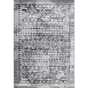 nuLOOM Transitional Moroccan Frances Area Rug, 8x10, Grey