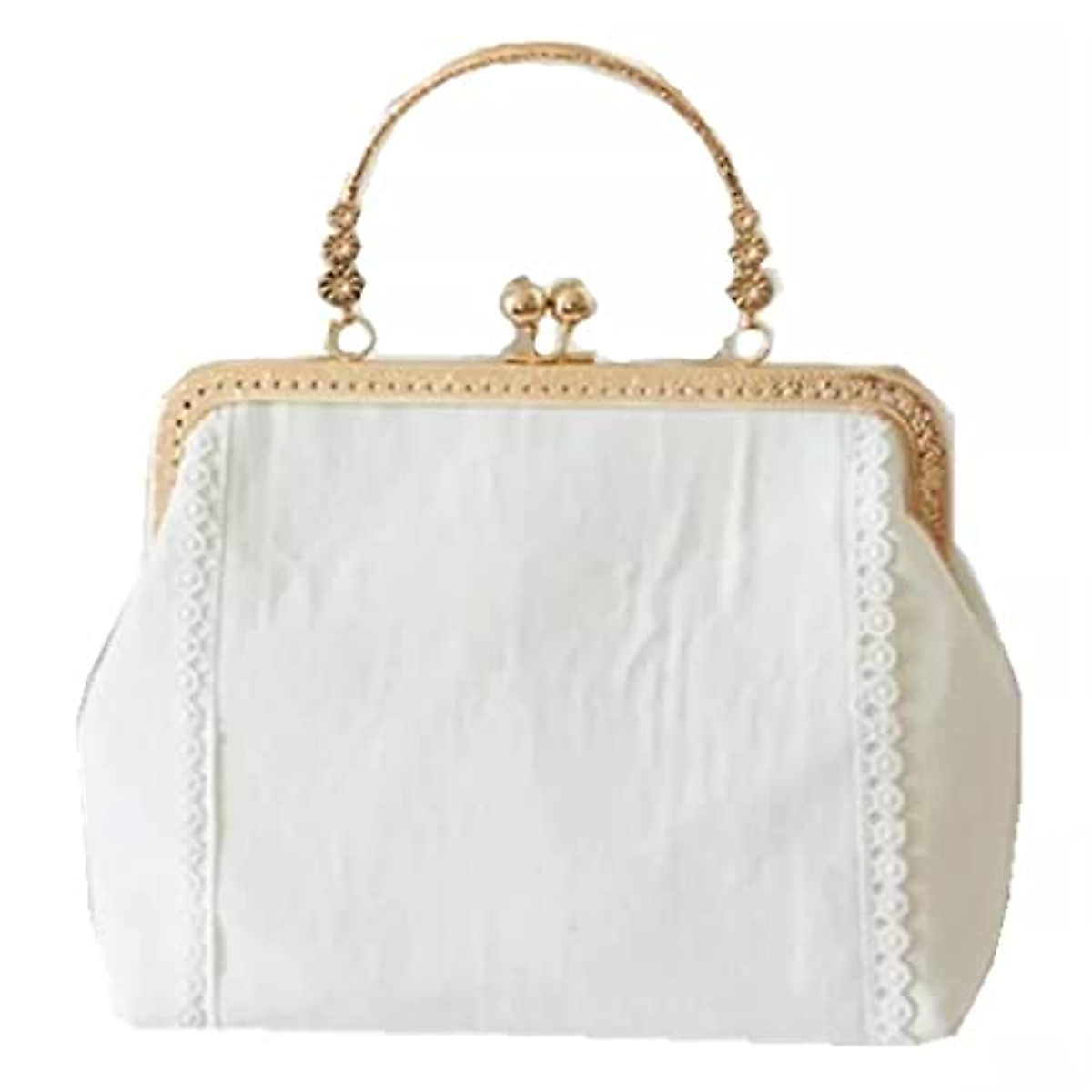 DANN Women's Vintage Handbag Chinese Embroidery Purse and Women's Bag Shoulder Bag with Chain