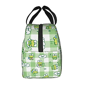 Pynocony Cute Lunch Bag Insulated Kawaii Lunch Box Anime Reusable Cooler Bags Freezable Lunchbox For Girls Boys Teen Adult