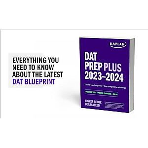 DAT Prep Plus 2023-2024: 2 Practice Tests + Proven Strategies + Online (Kaplan Test Prep)