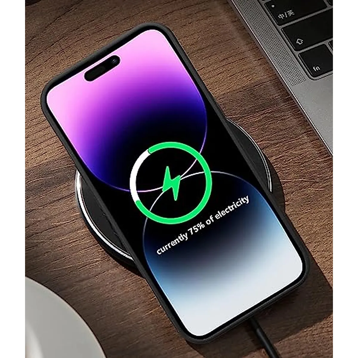 SunRemex for iPhone 14 Pro Max Case with Tempered Glass Screen Protector, Non-Slip Grip Vegan Leather Classic Luxury Elegant Thin Cover for iPhone 14 Pro Max(6.7") (Brown)