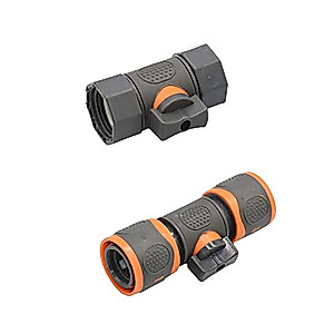 nezih 1 Inch Garden Hose Quick Connector Stopwater Connector Garden Tap Water Coupler Watering Pipe Fitting 1Pcs (Color : F)