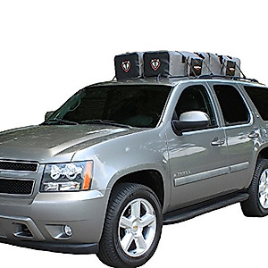 Rightline Gear Car Top Waterproof Duffle Bag For Travel, Attaches With or Without Roof Rack, 120 Liters, Black