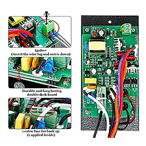 Replacement Parts for Traeger Temperature Control Panel Digital Kit for Traeger Pro 20/22/34 Bac365 Pro Series Wood Pellet Smoker Grills Controller, Including Sensor and Meat Probe 2pc