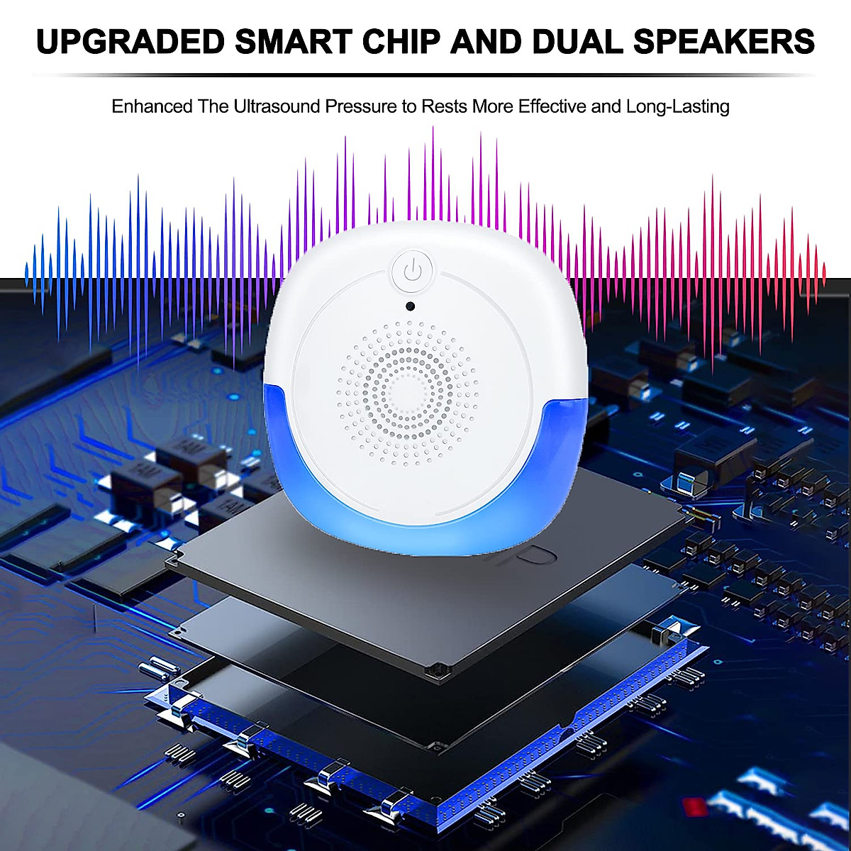 2024 Ultrasonic Repeller & Insect Repeller 6 Packs, Ultrasonic Repellent for Roach, Rodent, Mouse, Bugs, Mosquito, Mice, Spider, Ant, 2 Mode Switching