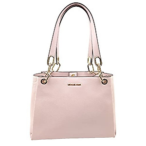 Michael Kors Women's Trisha Large Shoulder Bag Tote Purse Handbag (Powder Blush)