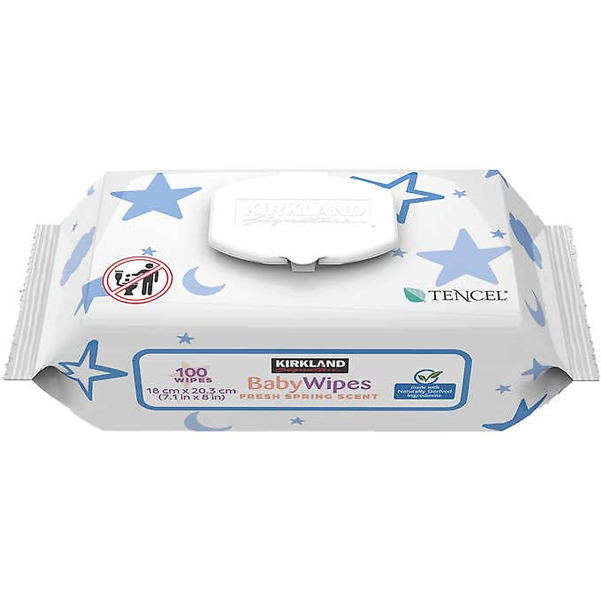 Kirkland Signature Baby Wipes, Fresh Spring Scent, 300 ct, 3 Flip Top Packs