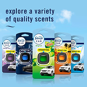 Febreze Car Air Freshener, Car Vent Clip and Odor Fighter, Gain Original Scent, 8 Count