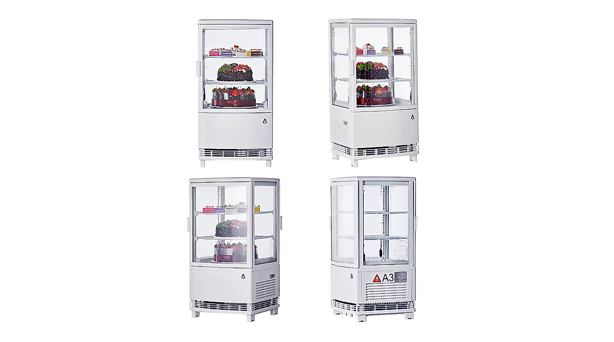 GarveeTech Commercial Refrigerator Display Case 2.1 Cu.FT - Countertop ...
