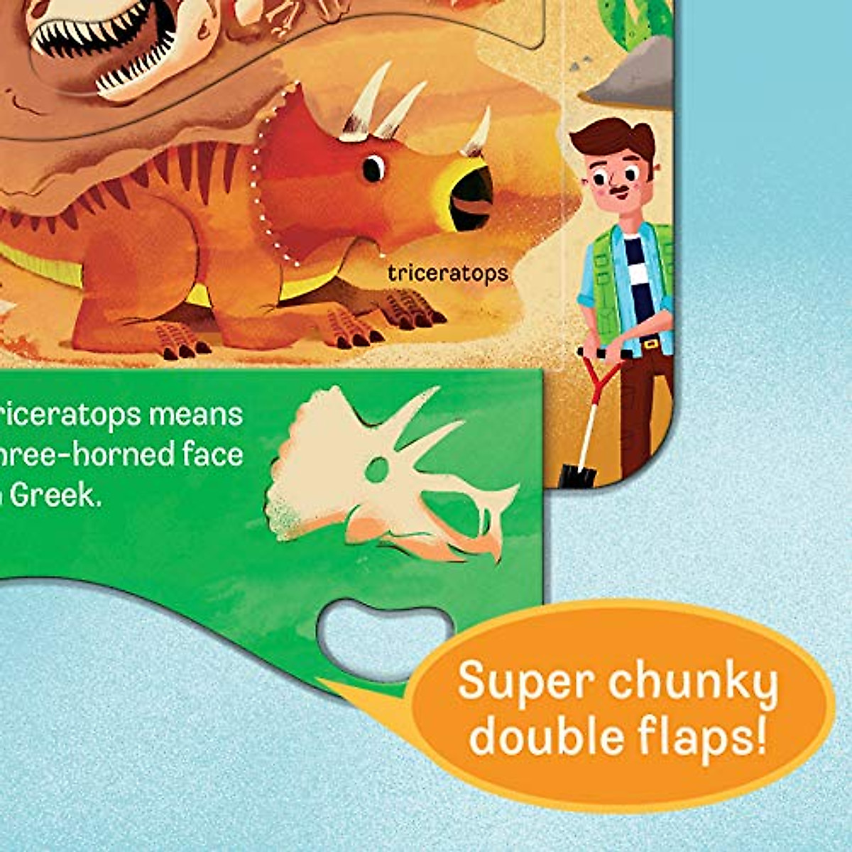 Peek-a-Flap Dino - Children's Lift-a-Flap Board Book, Gift for Little Dinosaur Lovers, Ages 2-7