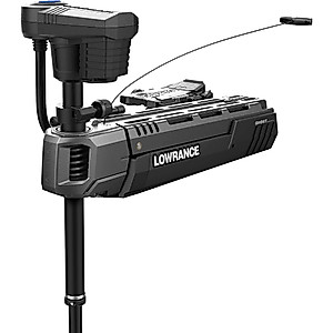Lowrance Ghost - Freshwater Trolling Motor, 52" Shaft, Bow Mount, 97/120 lbs Thrust with Configurable Foot Pedal, HDI Sonar