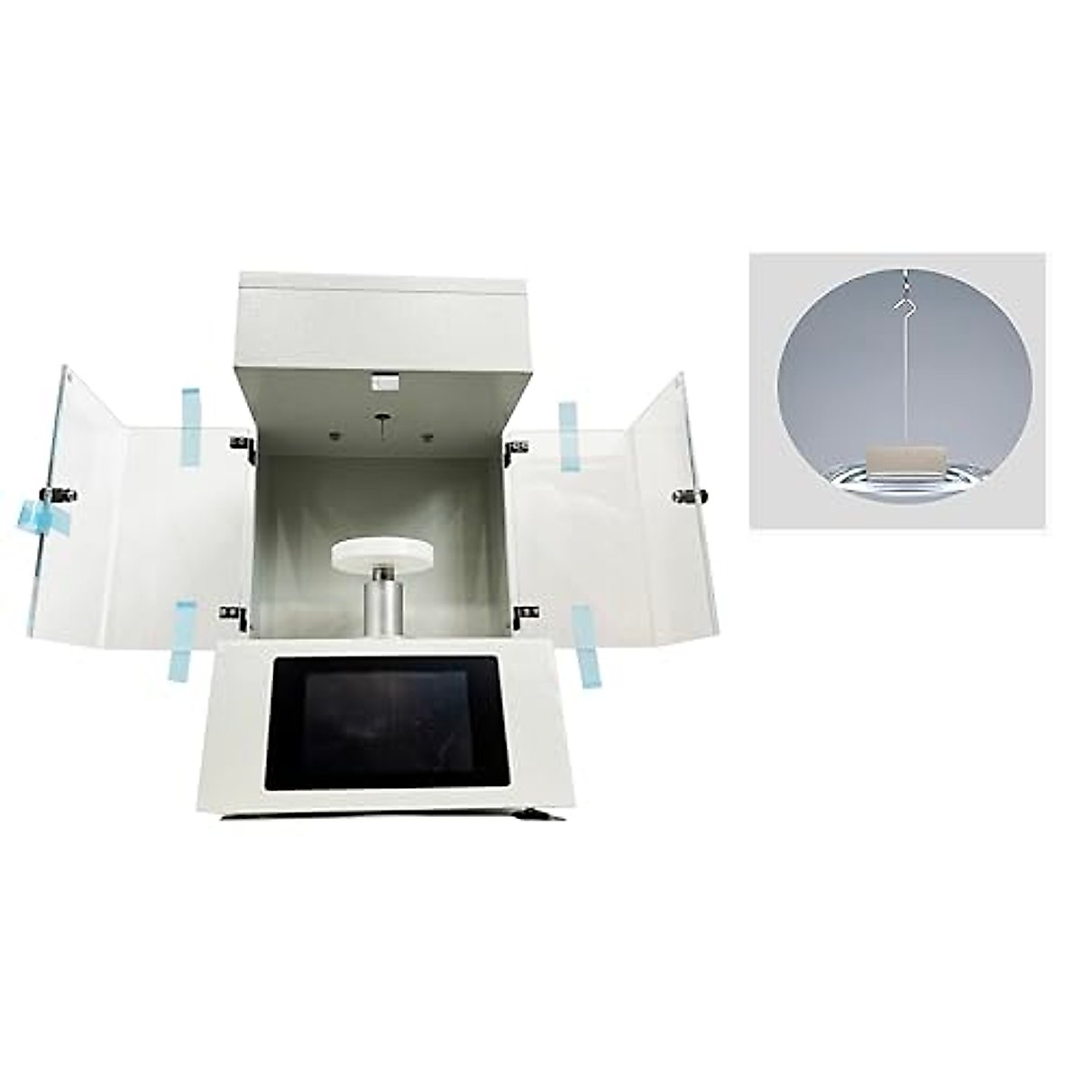 HFBTE Automatic Liquid Surface Tensiometer Pt Board Interfacial Tension Meter Tester with Platinum Board Wilhelmy Plate Method Measuring Modes Range 0 to 1000 mN/m Precision 0.1mN/m Data Storage