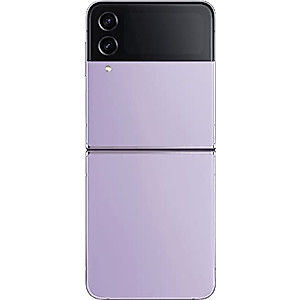 SAMSUNG Galaxy Z Flip4 5G 128GB ROM 8GB RAM Factory Unlocked (GSM Only | No CDMA - not Compatible with Verizon/Sprint) Mobile Cell Phone - Purple