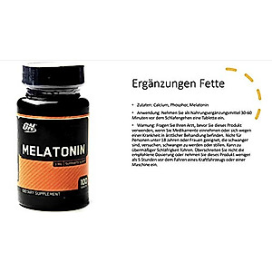 OPTIMUM NUTRITION Melatonin 3mg Tablets, 100 Count