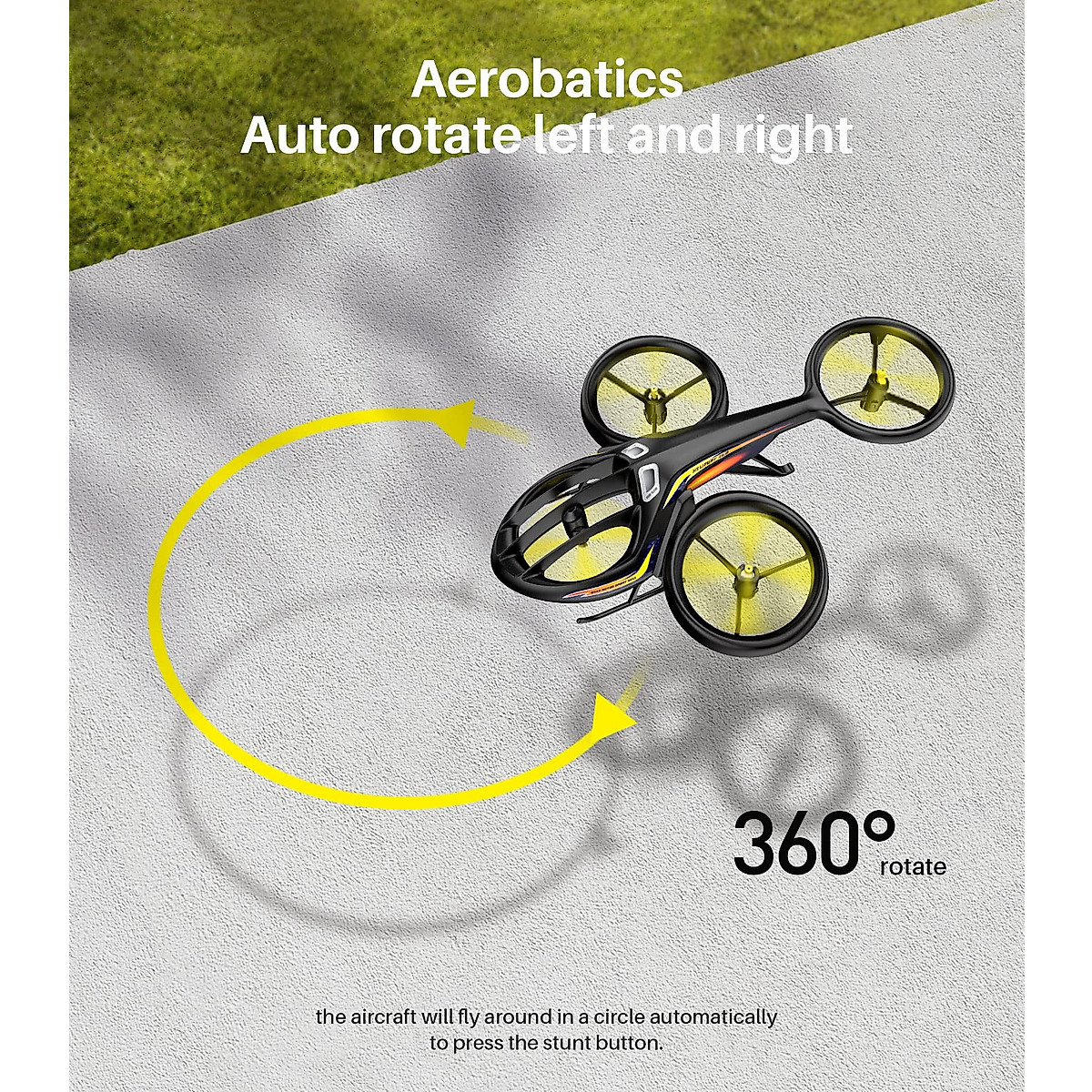 SYMA LED Mini RC Helicopter Drone - Gyro, 4HZ, Indoor Outdoor Micro Toy Gift for Kids & Adults