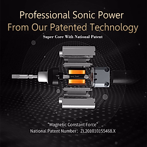 Sonic Electric Toothbrushes with Charging Case & Travel Case, LEBOND USB Inductive Rechargeable Electric Toothbrush with 3 Modes, Smart Timer and 2 Replacement Heads for Kids and Adults