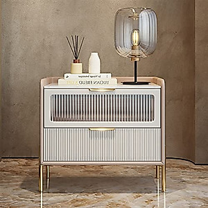 HIGOH Bedside Table Bedside Table Storage Bed Smart Side Cabinet Bedroom