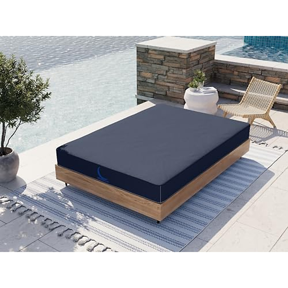 Mielmooncare 7-Inch Waterproof No-Springs Bed Mattress Eco-Barrier,Clean&Body,Supportive Spinal,Indoor-Outdoor Friendly,Flippable,One Breeze Comfort (Full XL, 7 ")