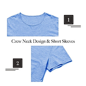 LETAOTAO Mens Tall Shirts Hipster Fashion Gym Muscle Tshirts Scallop Longline Extra Long Tee for Men