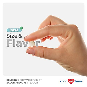 Calming Chews for Dogs - 120 Chewable Tablets - with Hemp, Chamomile, and L-Tryptophan for Anxiety Relief, Separation Stress, Noise, Thunder and Barking