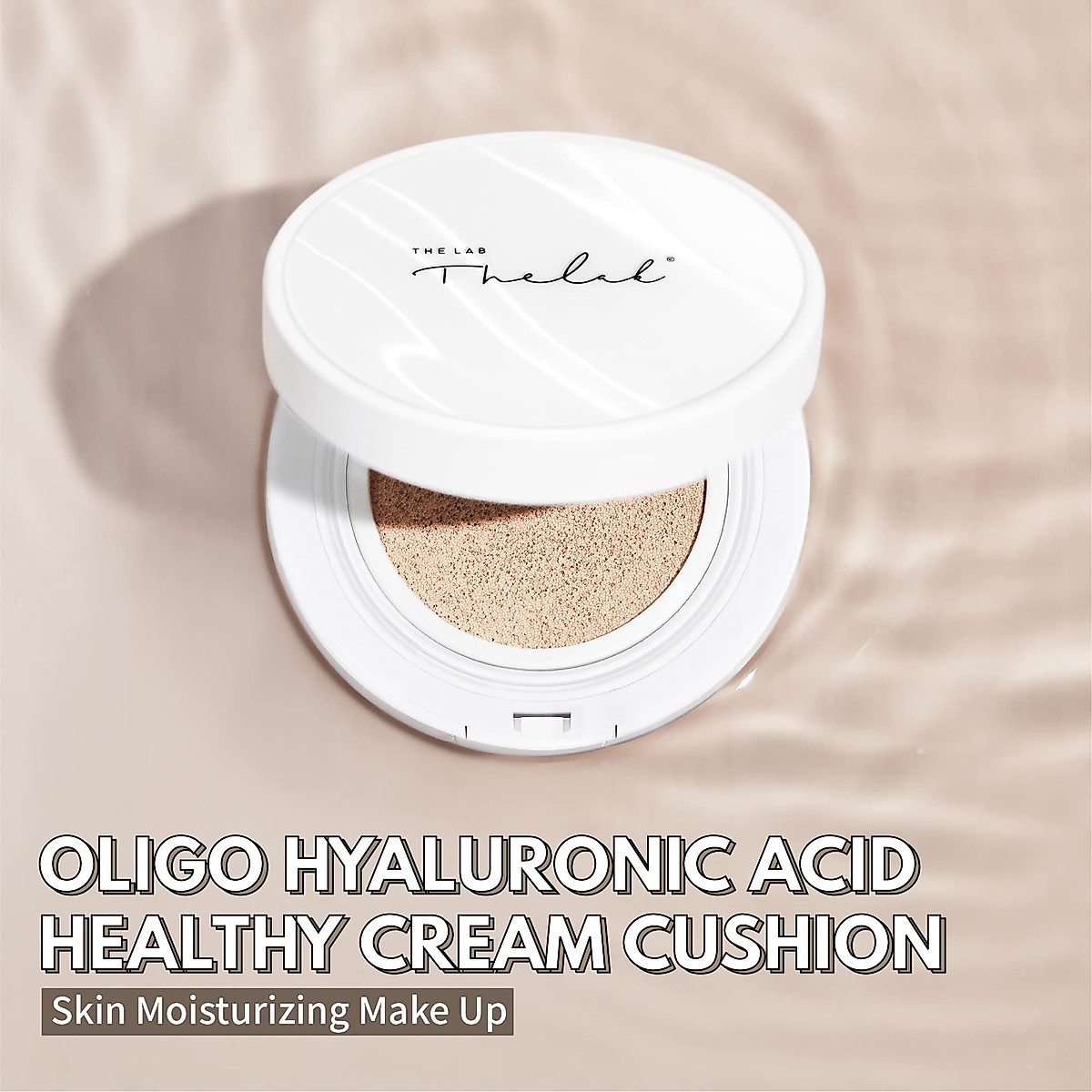 BLANC DOUX Oligo Hyaluronic Acid Healthy Cream Cushion (01 Ivory), Sleek, Portable, and Functional Makeup to Protect and Keep Your Skin Moisturized