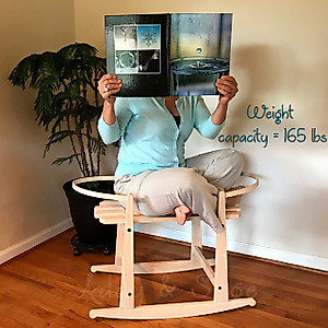 2 in 1 Natural Rocking Stand for 20" W Baskets - with Brakes (Read All Product Details)