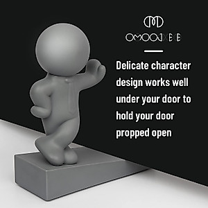 Cute Door Stop, Decorative and Sturdy, Well Designed Door Stopper, Effective to Hold Your Door Open, 1 Pack, Gray(Patented)