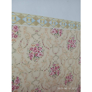 17.7x117 Inches European Style Self Adhesive Decorative Floral Shelf Drawer Liner Paper Wallpaper for Furniture Cabinets Dresser Drawer Table Vanity Walls Arts Crafts Decal Removable