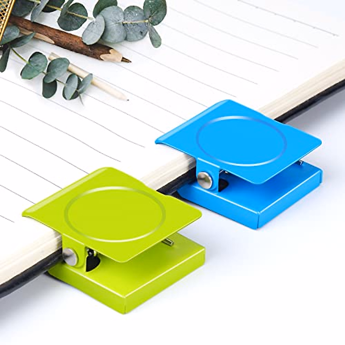 12 Pack Magnetic Clips Heavy Duty, Refrigerator Magnets Clip, Fridge Magnet Clips, Strong Fridge Magnets, Clips Magnets for Fridge, Whiteboard