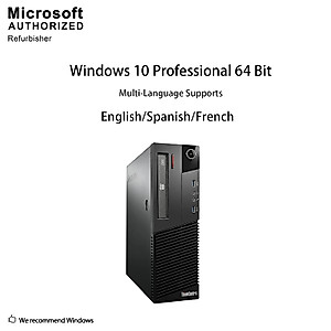 Lenovo ThinkCentre M93P Small Form Business High Performance Desktop Computer PC - Intel Core I5-4570 3.2Ghz - 8GB RAM - 500 GB HDD - DVD-RW - Windows 10 Professional (Renewed)