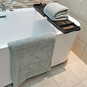 YTYC Towels,39x78 Inch Oversized Bath Sheets Towels for Adults Luxury Bath Towels Extra Large Sets for Bathroom Super Soft Highly Absorbent Microfiber Shower Towels 80% Polyester (Grey,2 Piece)