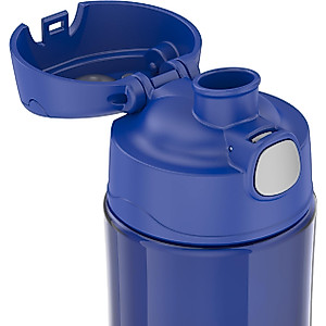 THERMOS FUNTAINER 16 Ounce Plastic Hydration Bottle with Spout, Blueberry
