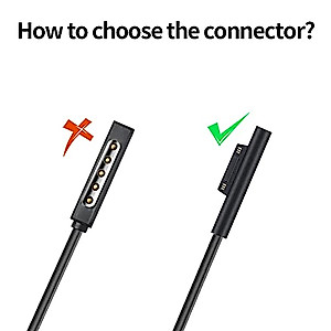 Surface Pro Surface Laptop Charger Fit for Microsoft Surface Pro 3 Pro 4 Pro 5 Pro 6 Pro 7 Pro X Surface Laptop 4, 3, 2, 1, Surface Book Windows 65W Power Adapter Cord